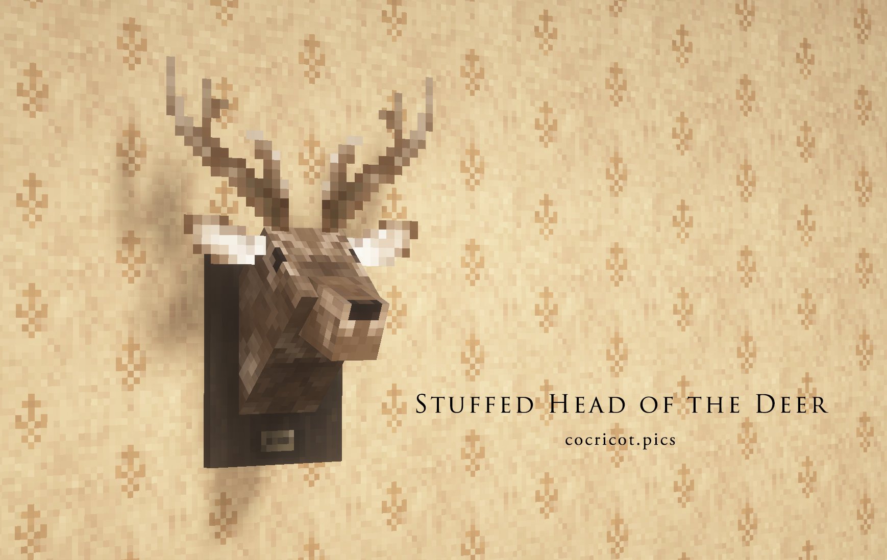A deer head | Blog | cocricot - Minecraft Textures & Objects