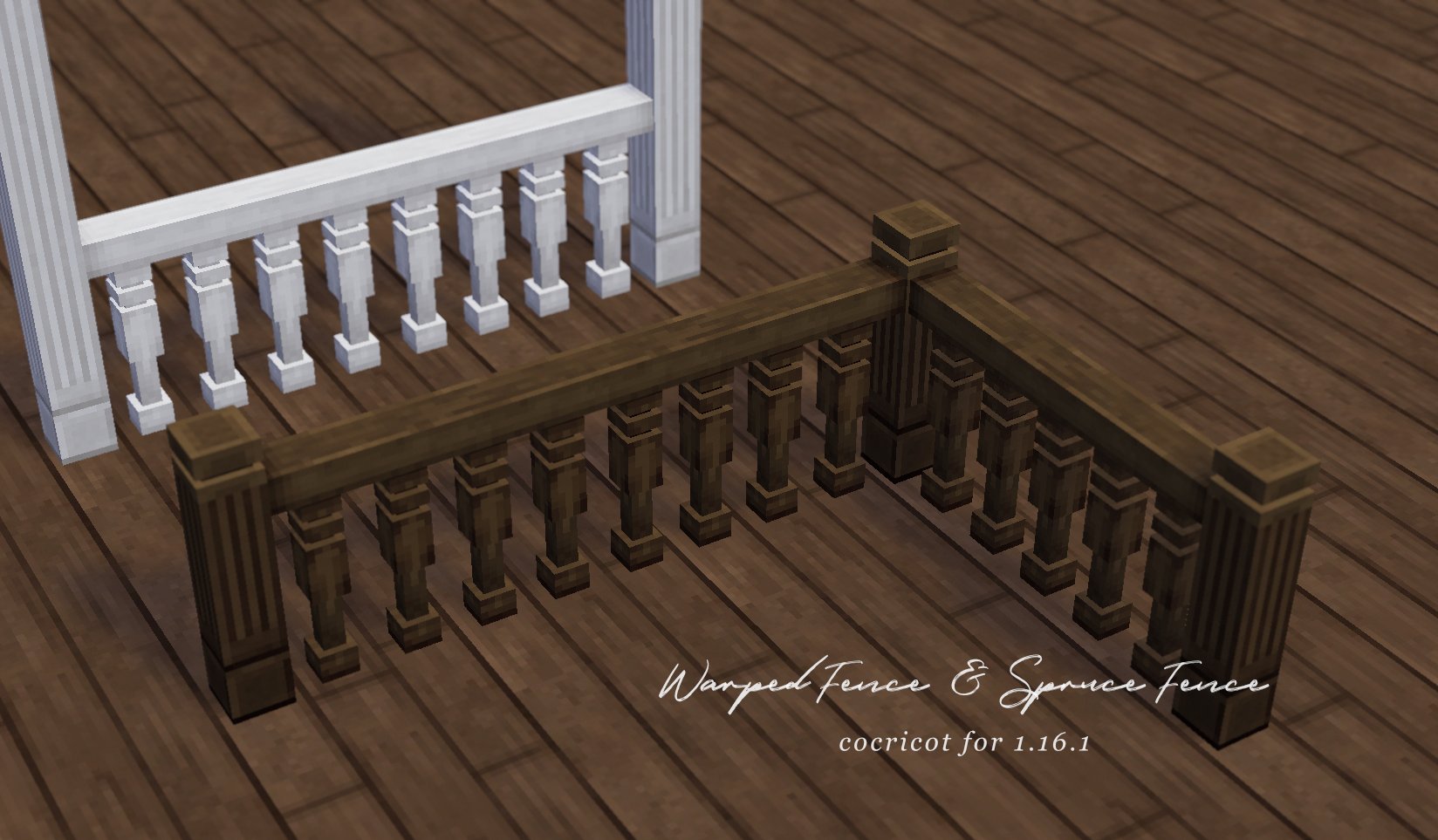 Antique handrail | Blog | cocricot - Minecraft Textures & Objects