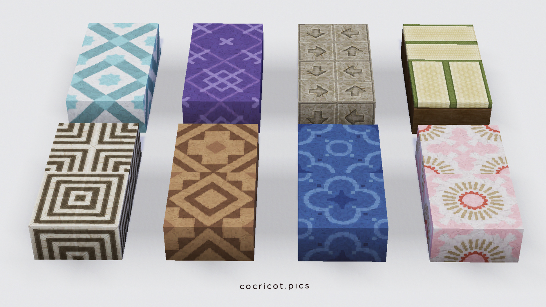 Colored glazed terra cotta | Blog | cocricot - Minecraft Textures & Objects
