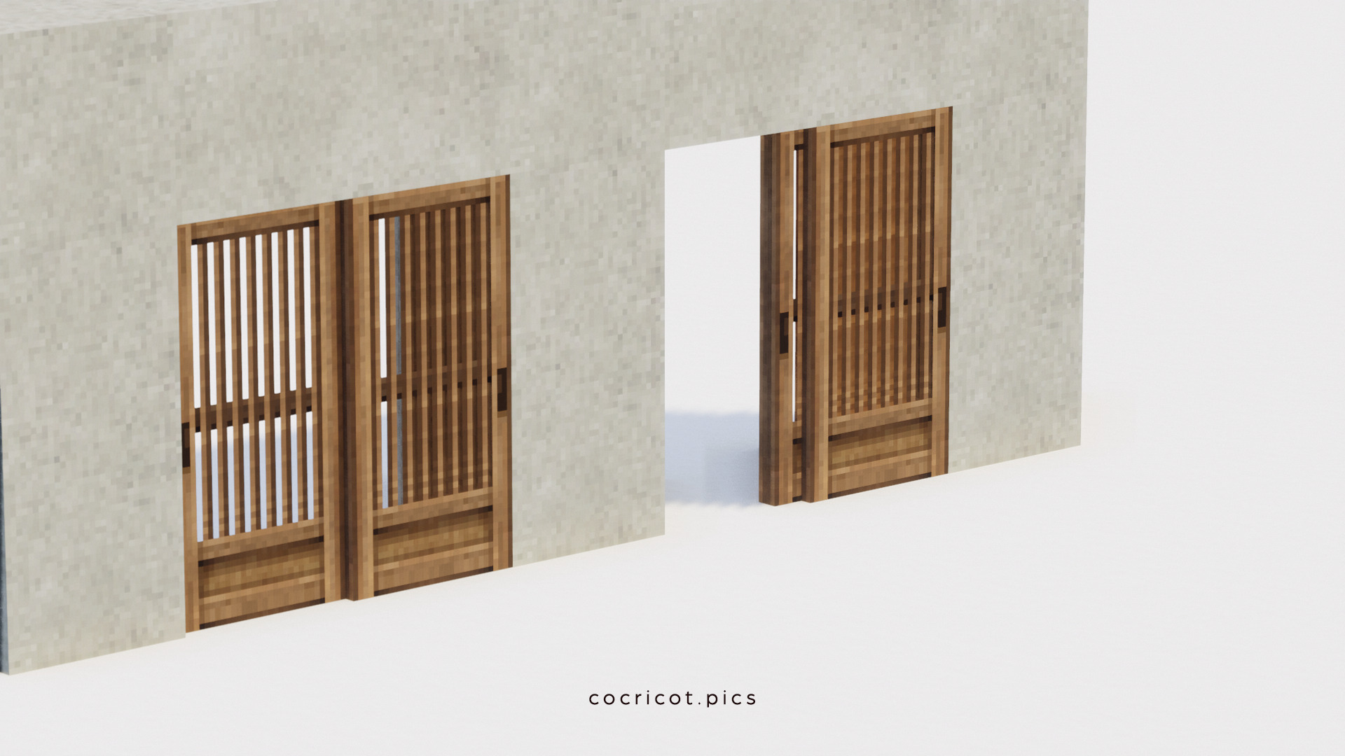 "ryotei" with a sliding door | Blog | cocricot - Minecraft Textures ...