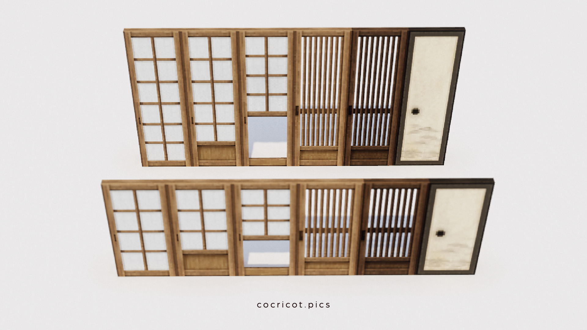 "ryotei" with a sliding door | Blog | cocricot - Minecraft Textures ...
